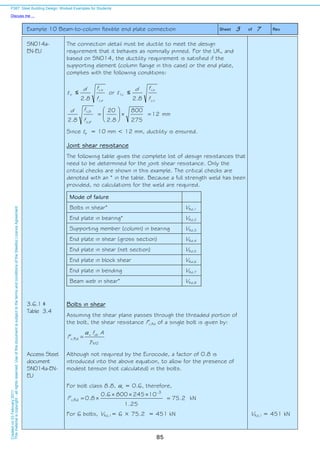 Steel building design worked example | PDF