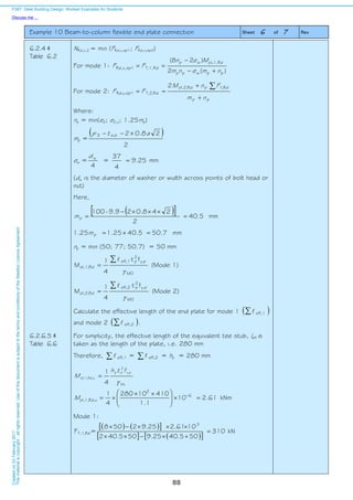Steel building design worked example | PDF