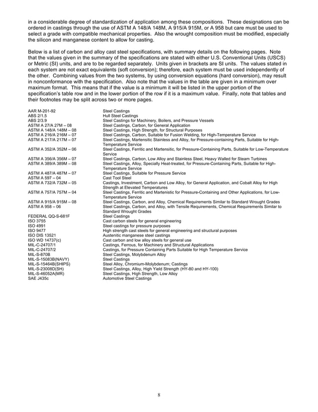 Steel casting handbook | PDF