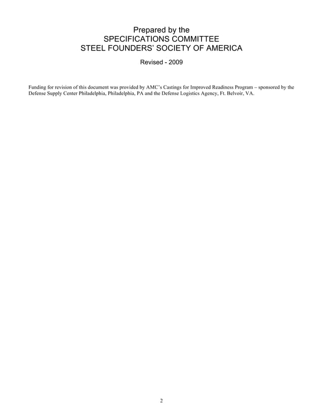 Steel casting handbook