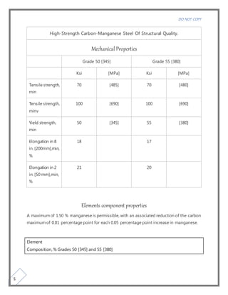 Steel codes used in steel structure 5th semester word document | PDF