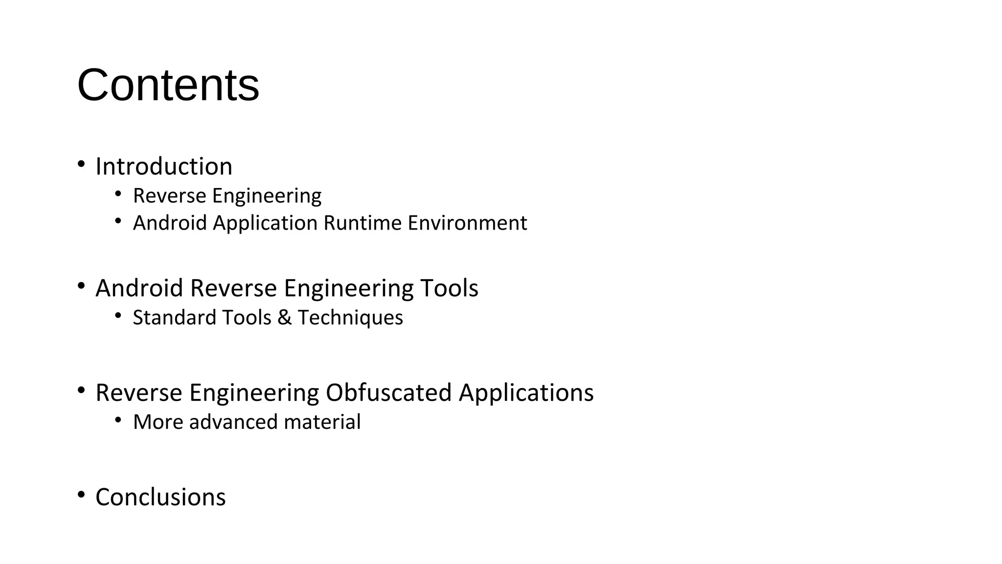 Steelcon 2015 Reverse-Engineering Obfuscated Android Applications | PPT