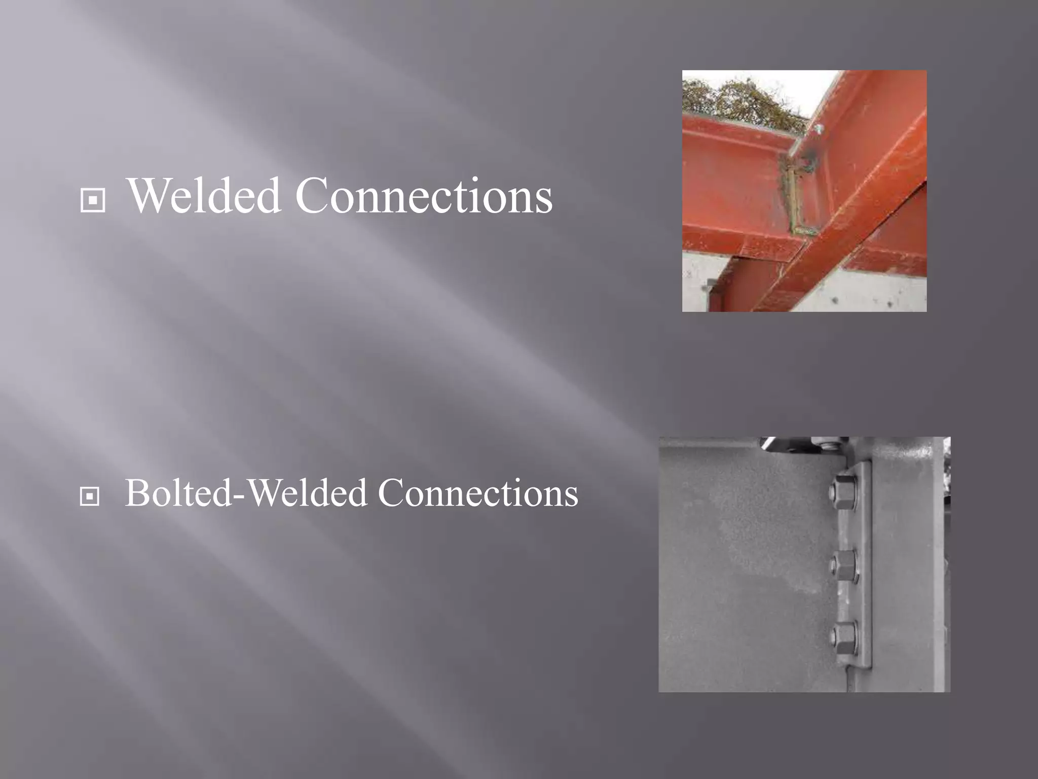 Steel connections | PPTX