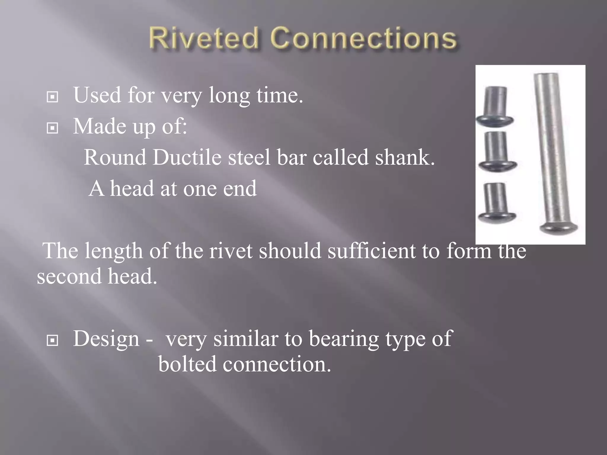 Steel connections | PPTX