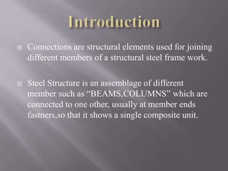 Steel connections | PPTX