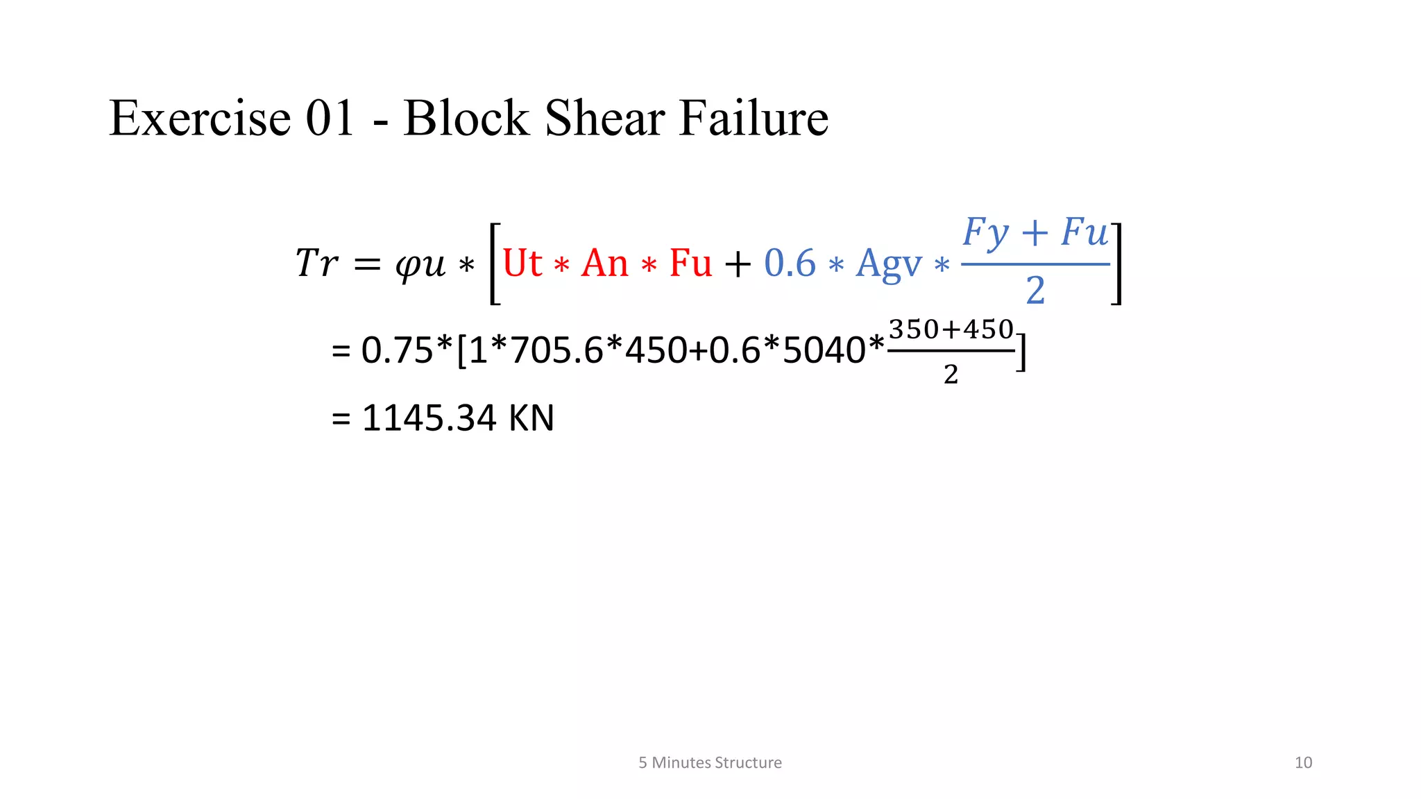 Steel design 05 how to calculate block shear failure resistance | PPTX