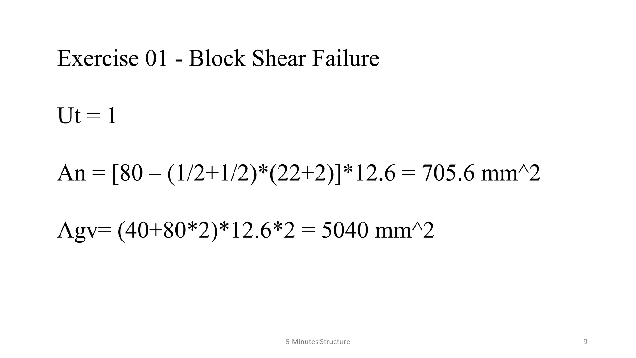 Steel design 05 how to calculate block shear failure resistance | PPTX