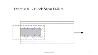 Steel design 05 how to calculate block shear failure resistance | PPTX ...