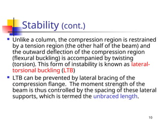 Flexural members/beams are defined as members acted upon primarily by ...