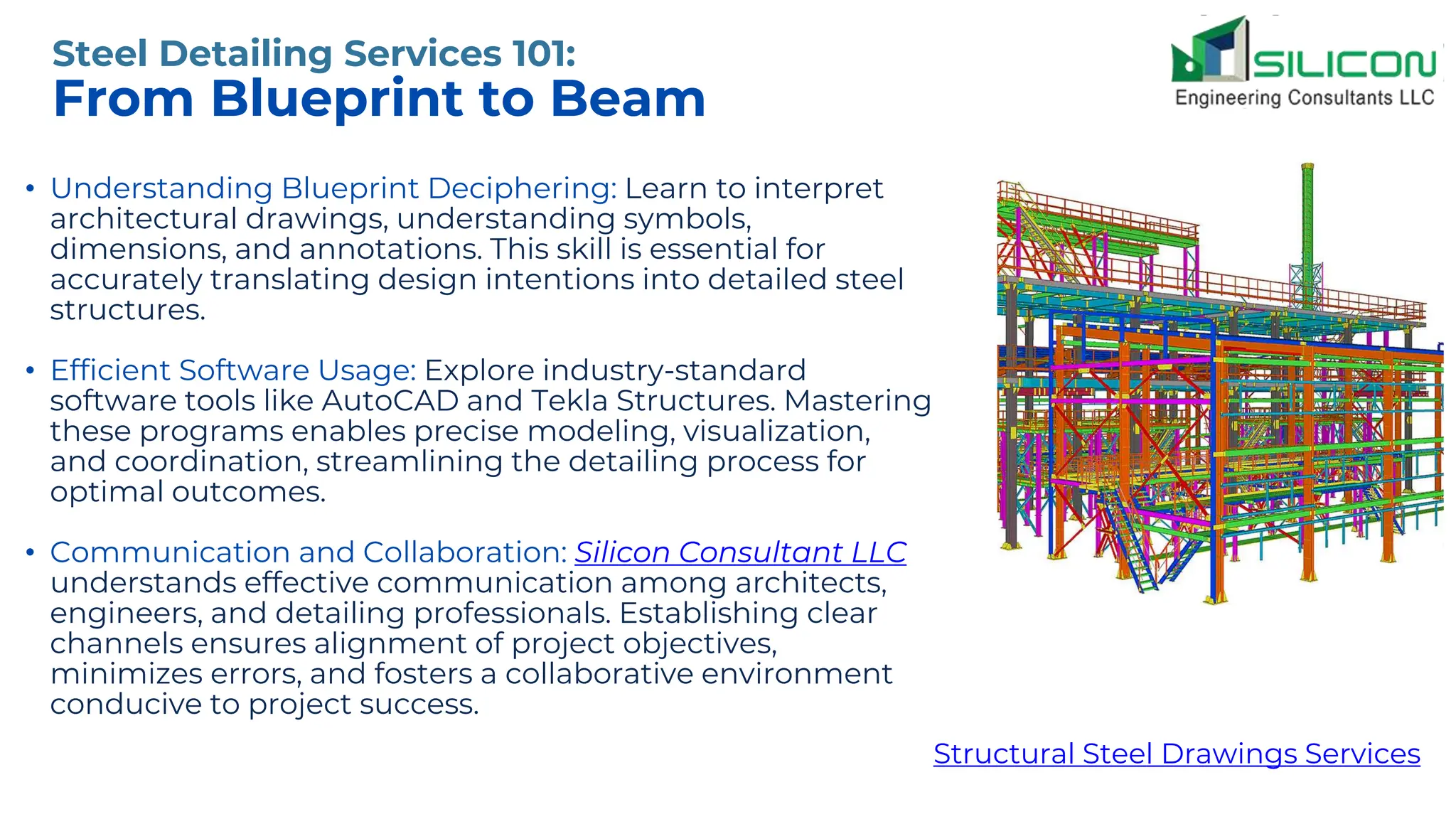 Steel Detailing Service 101 | Silicon Consultant LLC.pptx