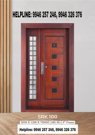 Steel door design kerala price list with catalogue | PDF