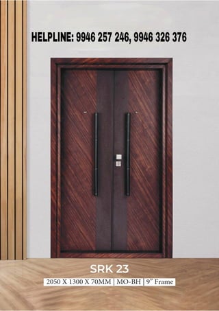 Steel door design kerala price list with catalogue | PDF