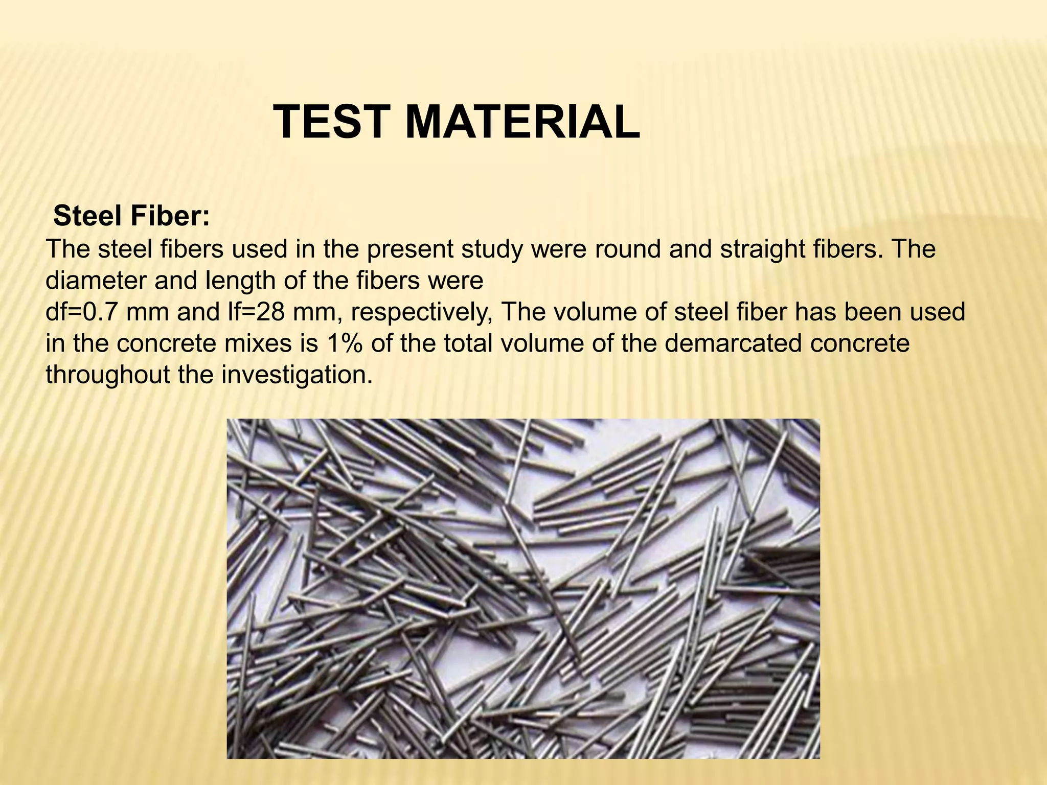 Steel fiber reinforced concrete | PPTX