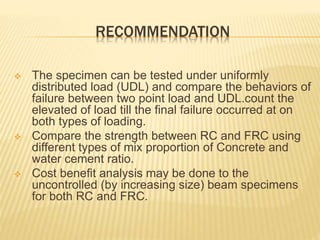 Steel fiber reinforced concrete | PPTX