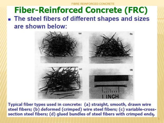 Steel fiber reinforced concrete | PPTX