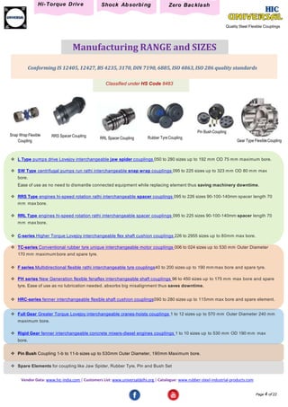 Steel Flexible Couplings | PPTX | Manufacturing Industry | Industries