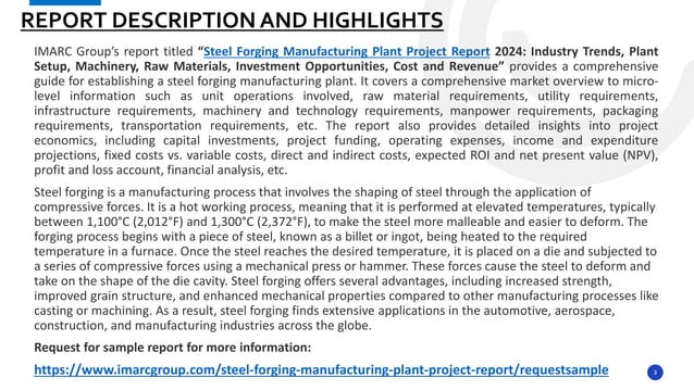 Steel Forging Manufacturing Plant Project Report.pptx