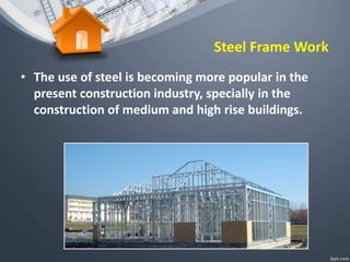 Steel frame work | PPT