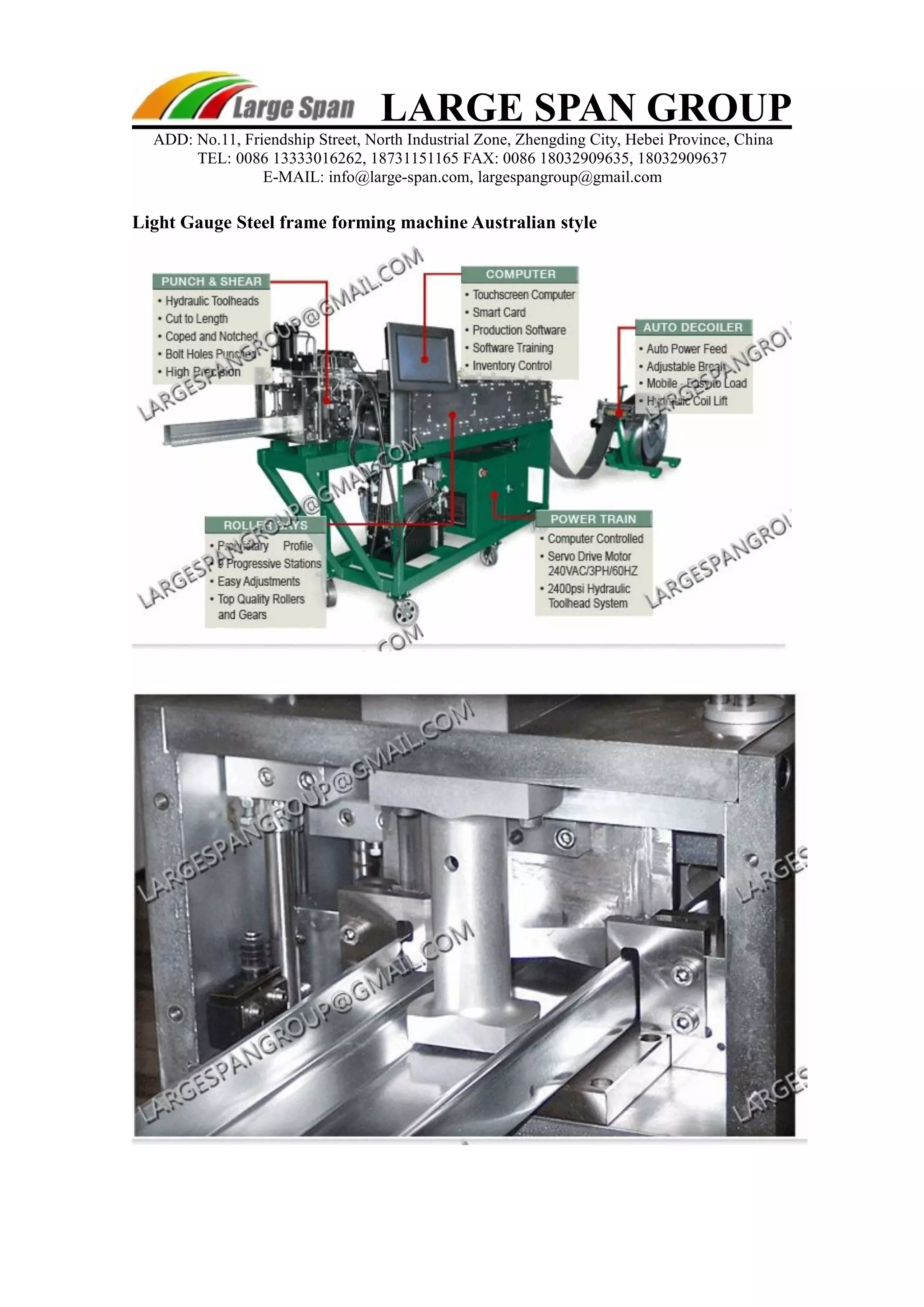 Steel framing machine | PDF