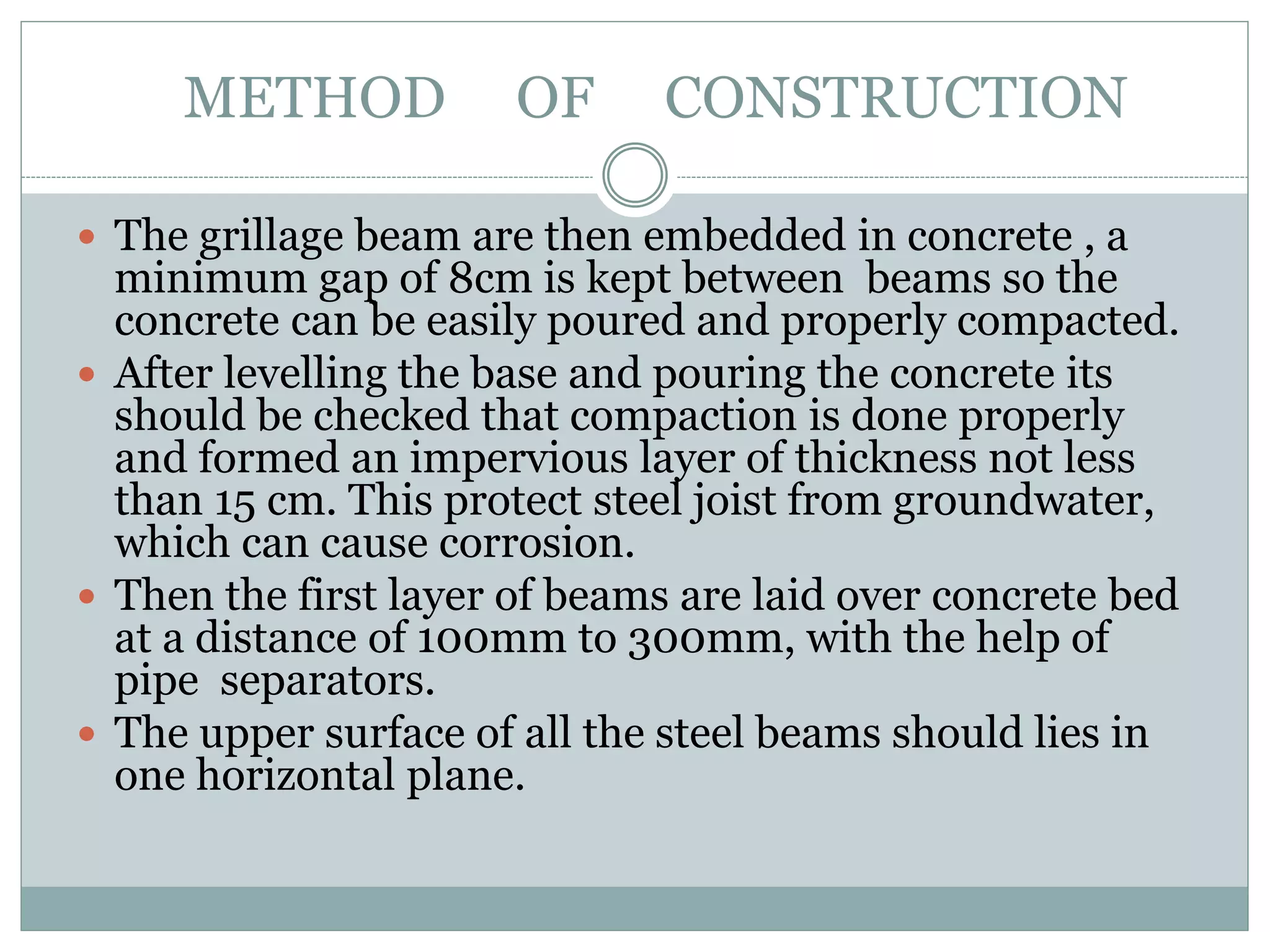 Steel grillage fondation | PPTX