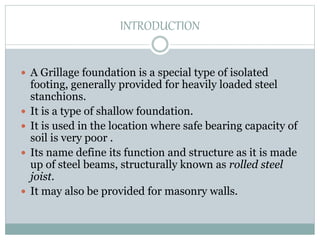 Steel grillage fondation | PPTX