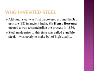 Steel industry | PPTX