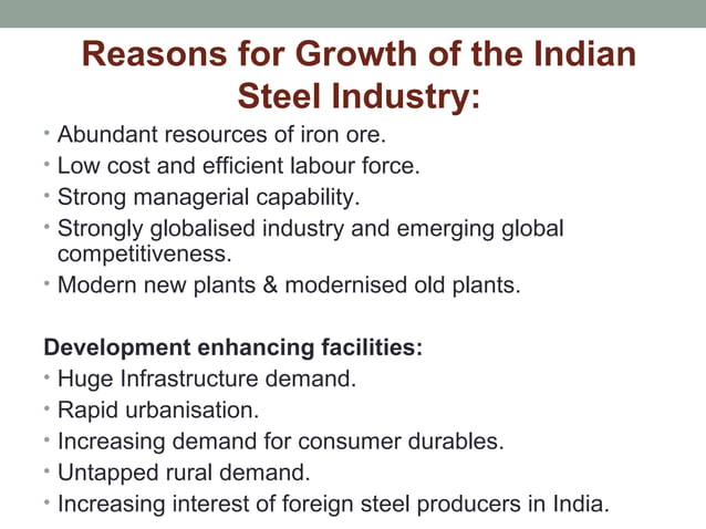 Steel industry Analysis | PPT
