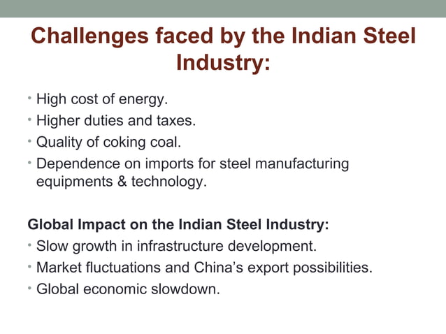 Steel industry Analysis | PPT