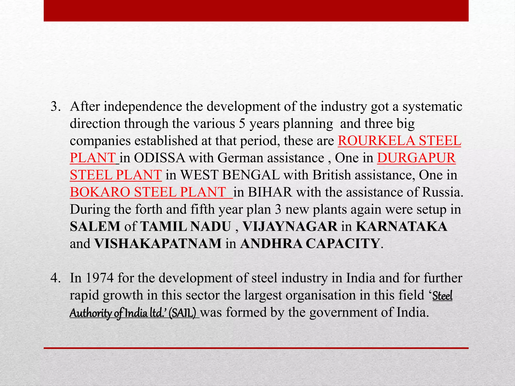 Steel industry ppt | PPTX