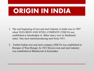 Steel industry ppt | PPTX