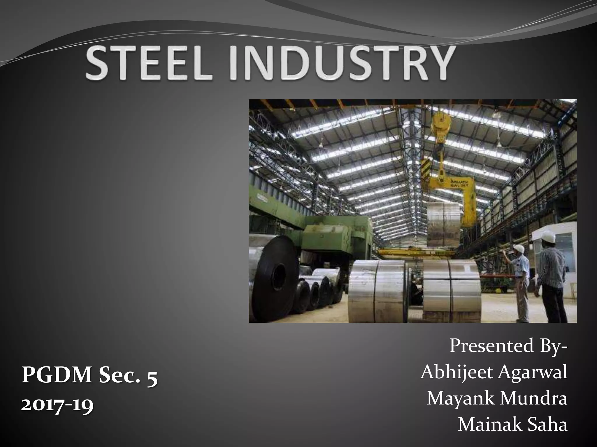 Analysis of Steel Industry | PPT