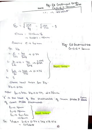 Double cover butt joint numerical part 2 by Er Gurmeet Singh G.C.E.T JAMMU | PDF