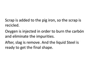 Steel making process | PPTX