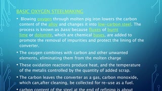 Steel making process | PPTX