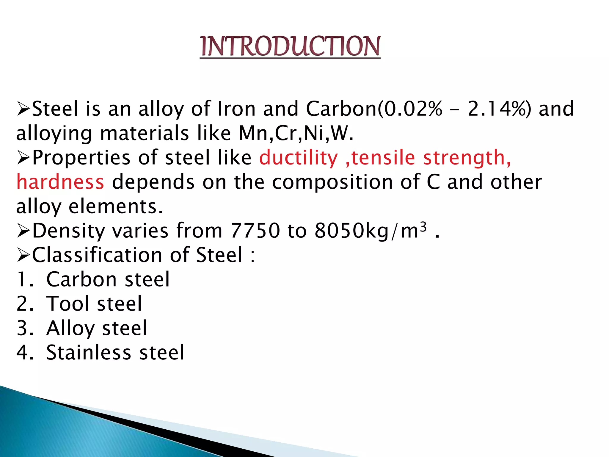 OVERVIEW OF STEEL PLANT AND STEEL MANUFACTURING | PPT