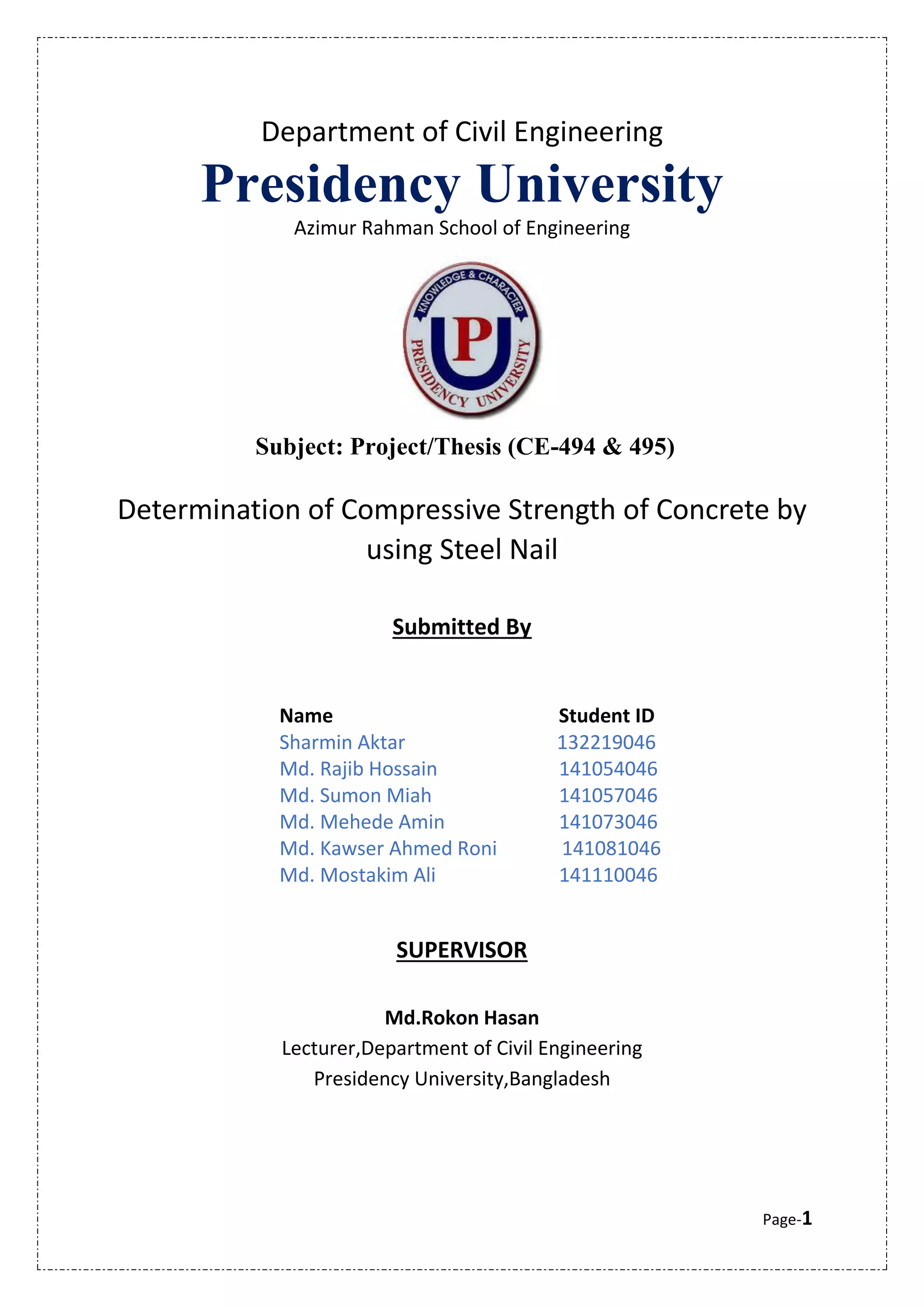 Steel nail fiber concrete thesis (494&495) | PDF