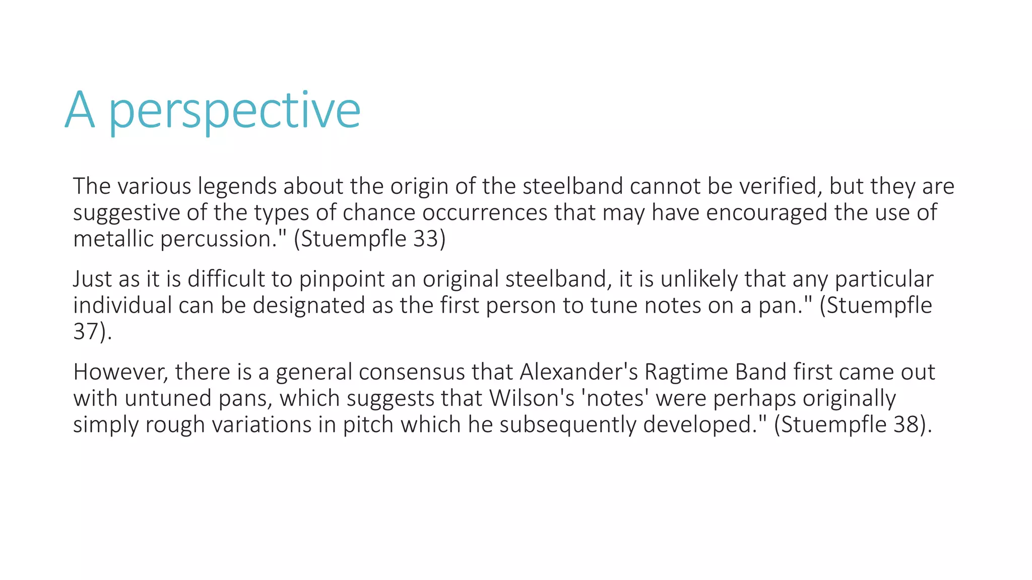 Steel Pan History and Evolution | PPTX