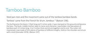 Steel Pan History and Evolution | PPTX