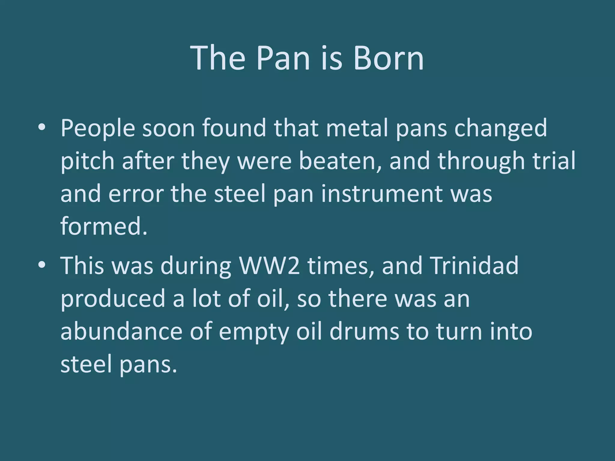 Steel Pans By Jacob Svenkeson | PPTX
