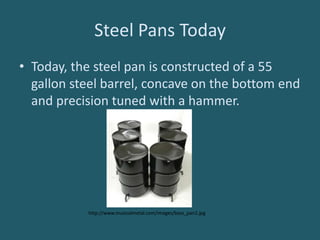 Steel Pans By Jacob Svenkeson | PPTX
