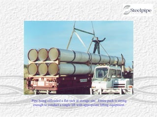 Steel Pipe Instal Transportation, Handling & Storage | PPT