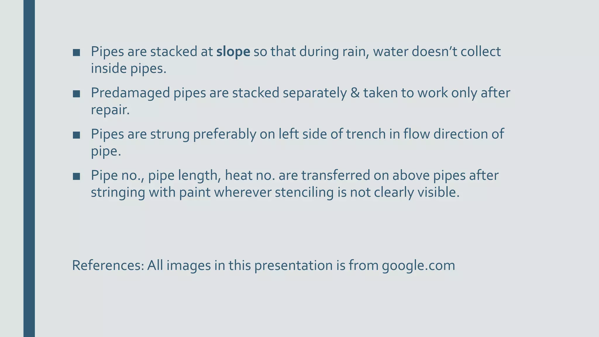 Steel pipeline laying in City Gas Distribution industry | PPTX