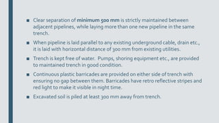 Steel pipeline laying in City Gas Distribution industry | PPTX