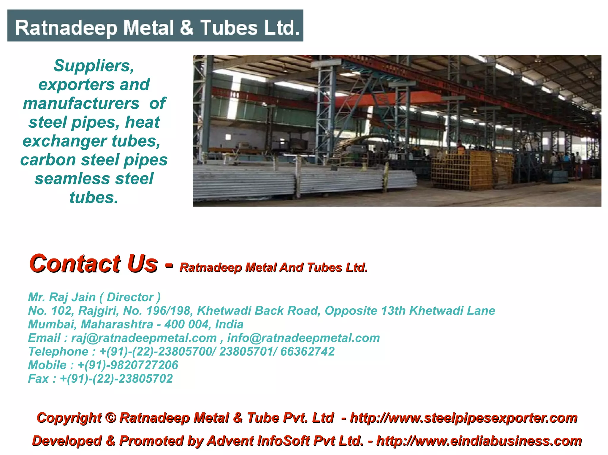 Ratnadeep Metal & Tube Pvt.Ltd. | ODP