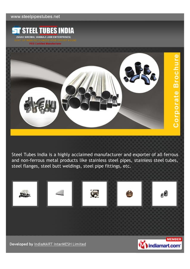 Steel Tubes India, Mumbai, Steel Pipes | PDF