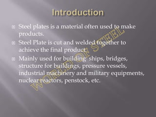 Steel Plates | PPTX