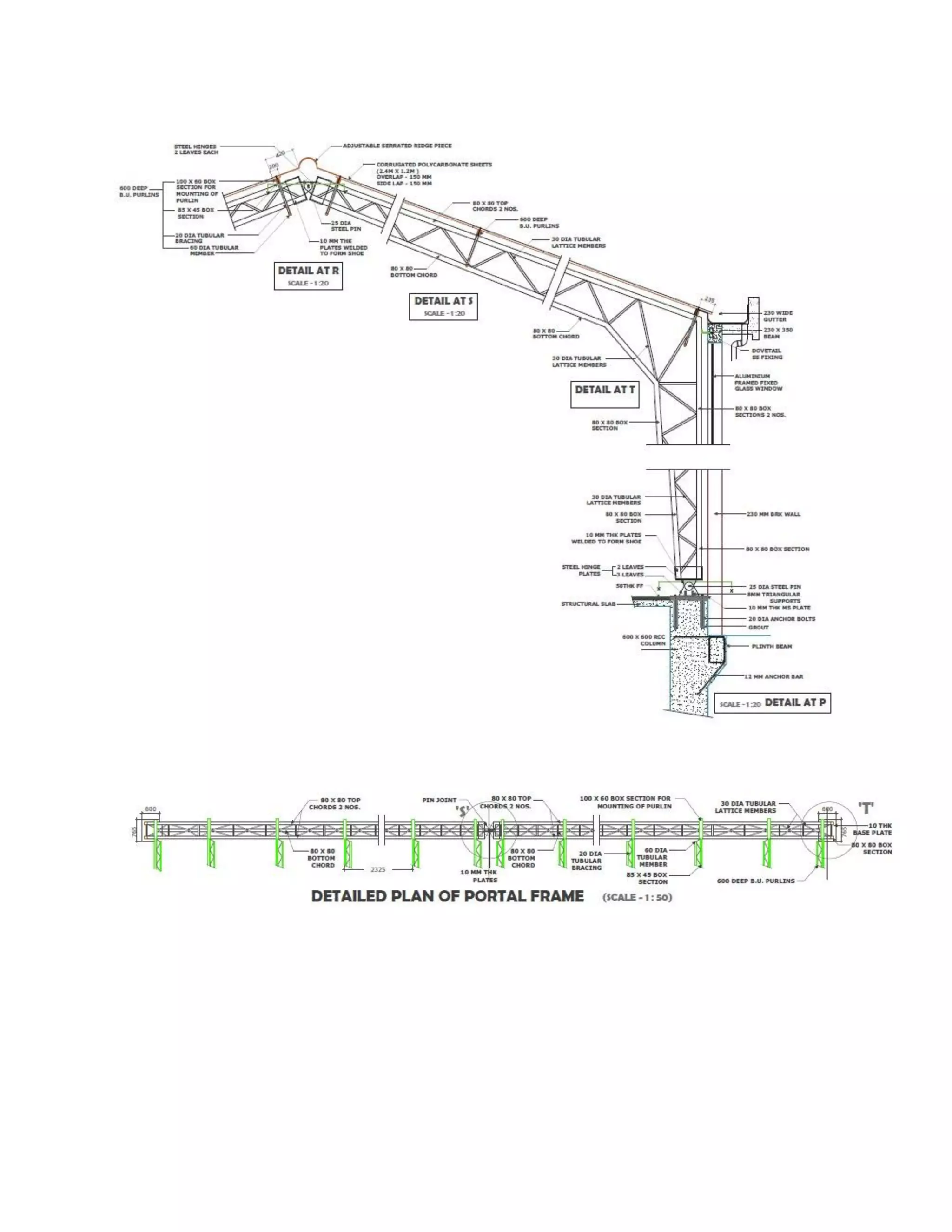 Steel portal frames | PDF