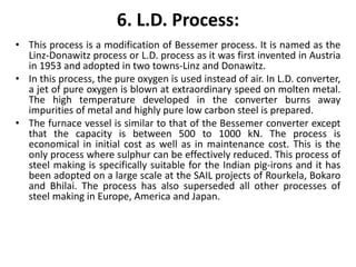 Steel process.pptx buildinh construction material | PPTX