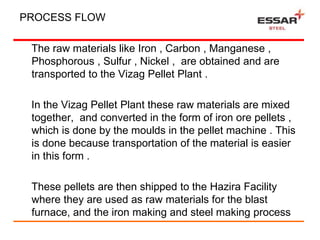 Steel production at compact strip pellet mill | PPTX