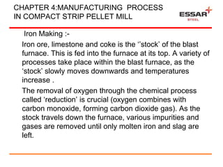 Steel production at compact strip pellet mill | PPTX